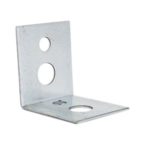 (100x) 25 x 25 x 22 x 1mm Ceiling Angle Brackets – Galvanised Steel Su ...