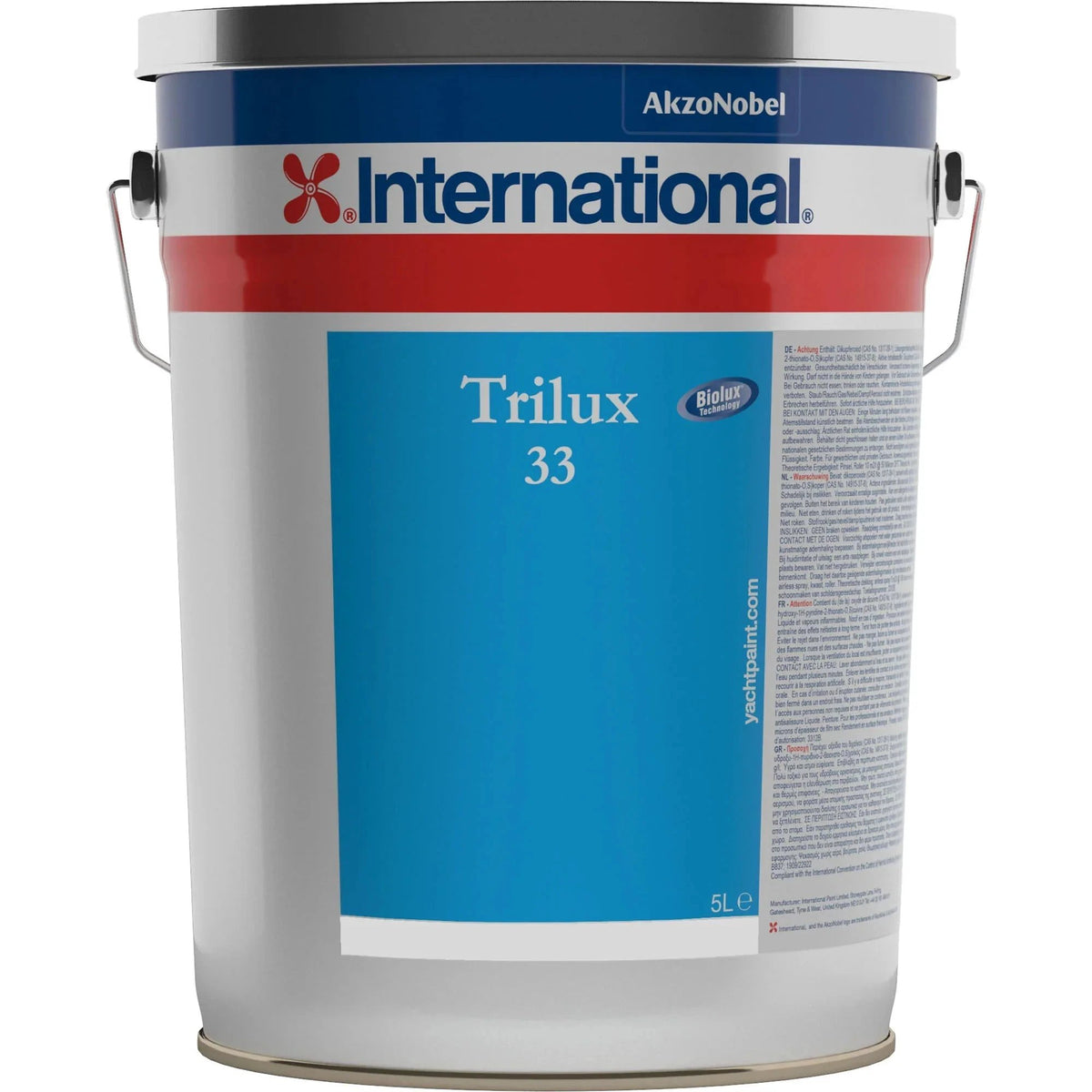 Paints International Trilux 33 Antifouling Bright White 5 Litre Slow P ...